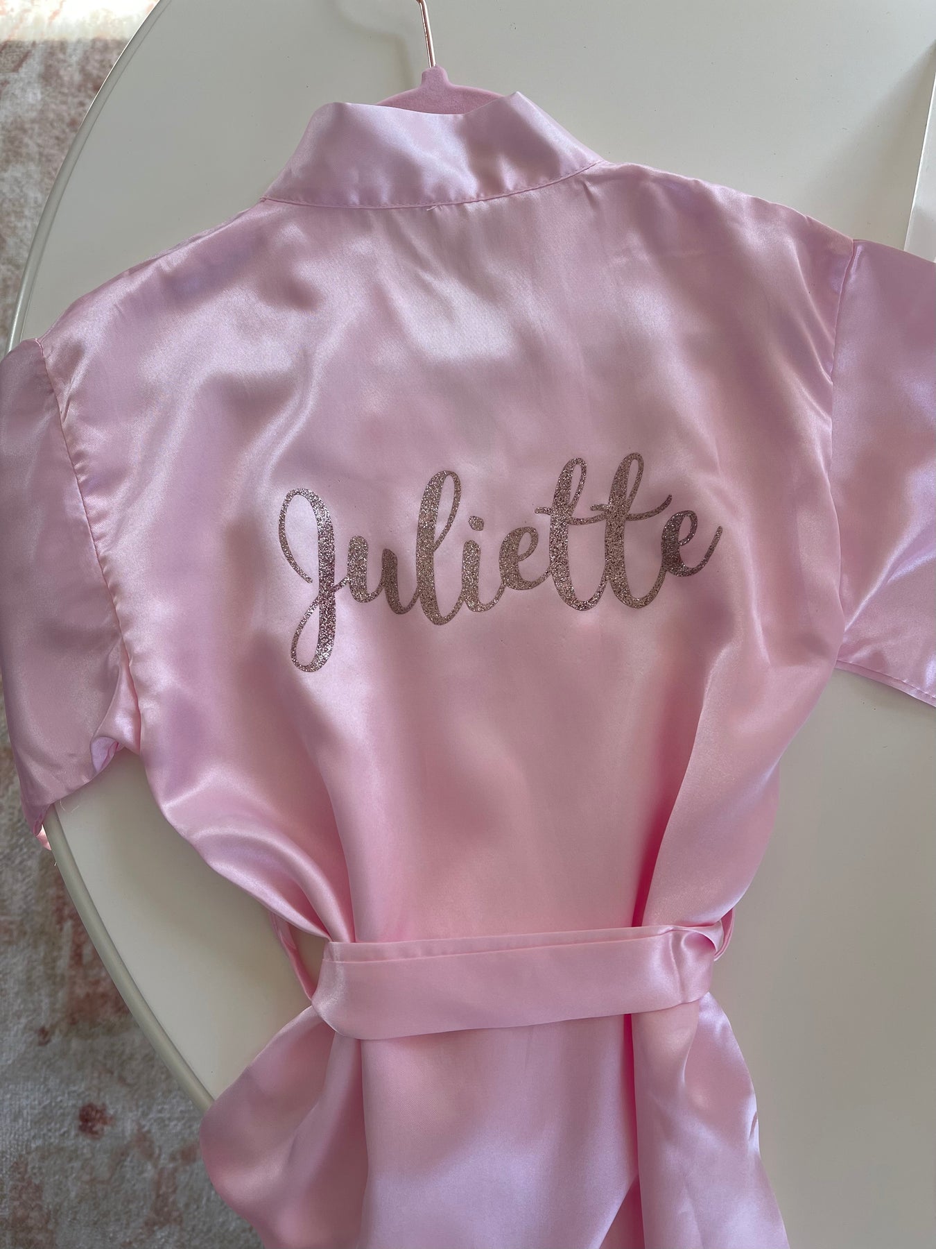 Classic Personalized Satin Robe – Marais Sky