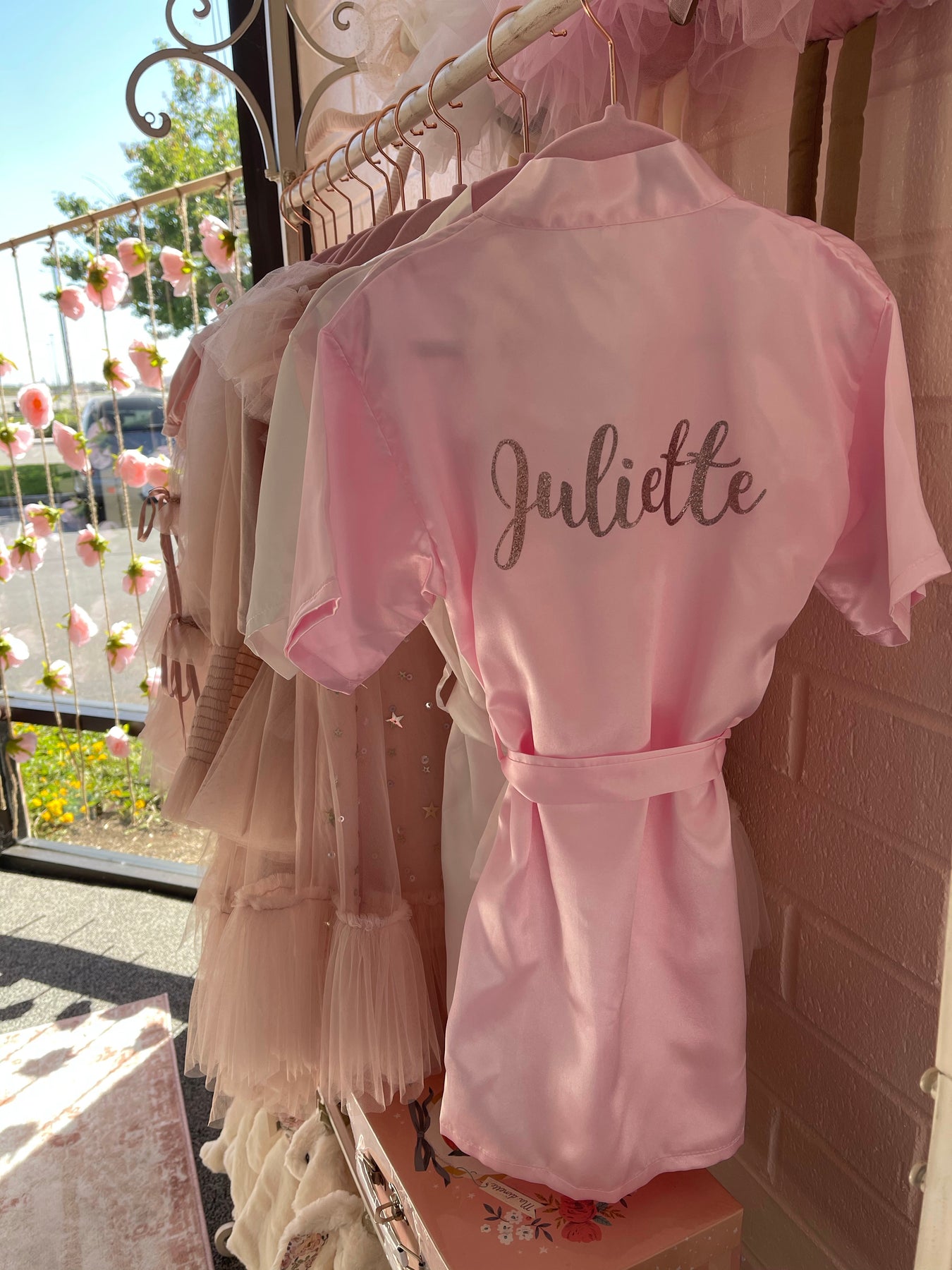 Classic Personalized Satin Robe – Marais Sky