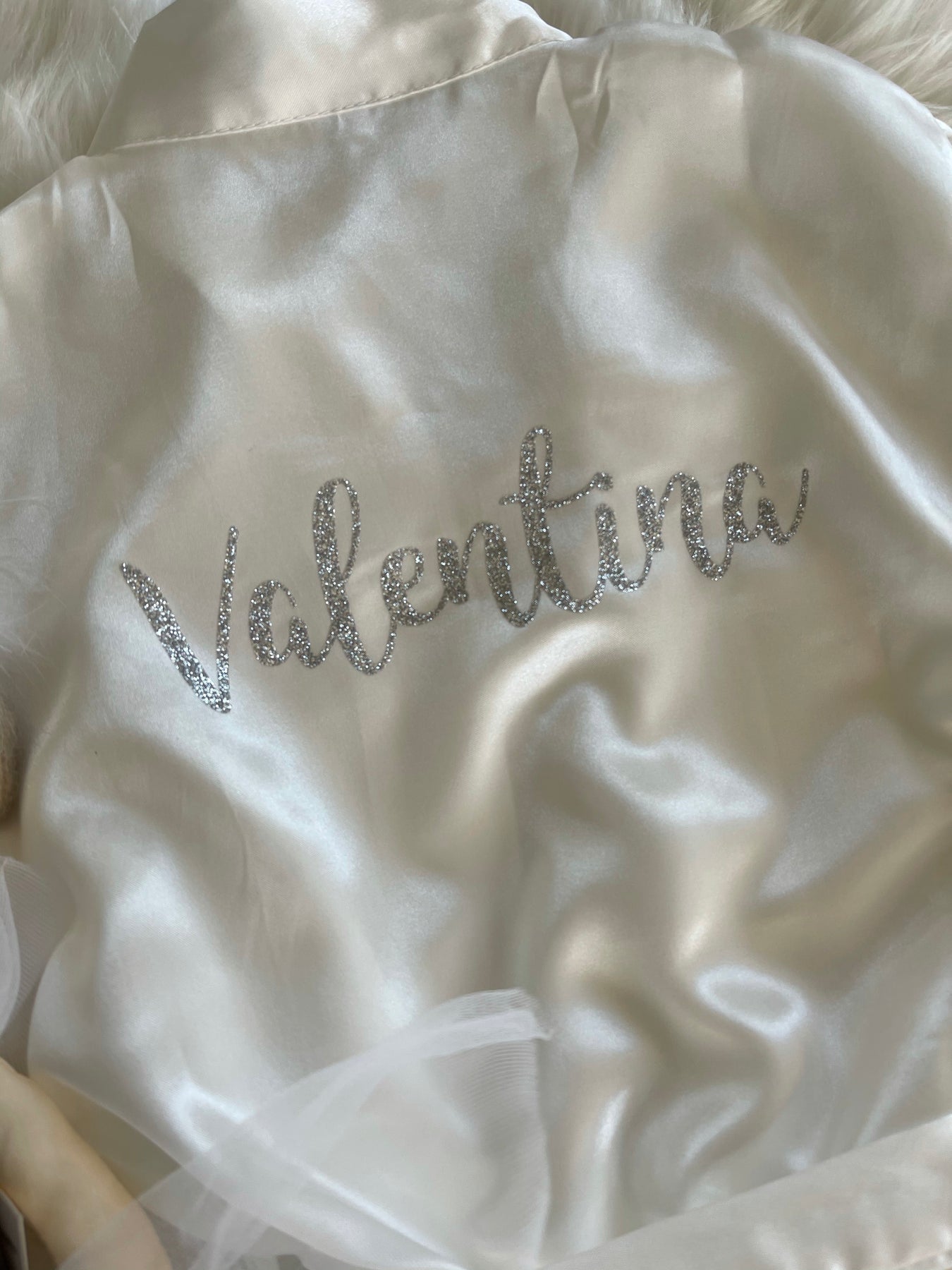 Classic Personalized Satin Robe – Marais Sky