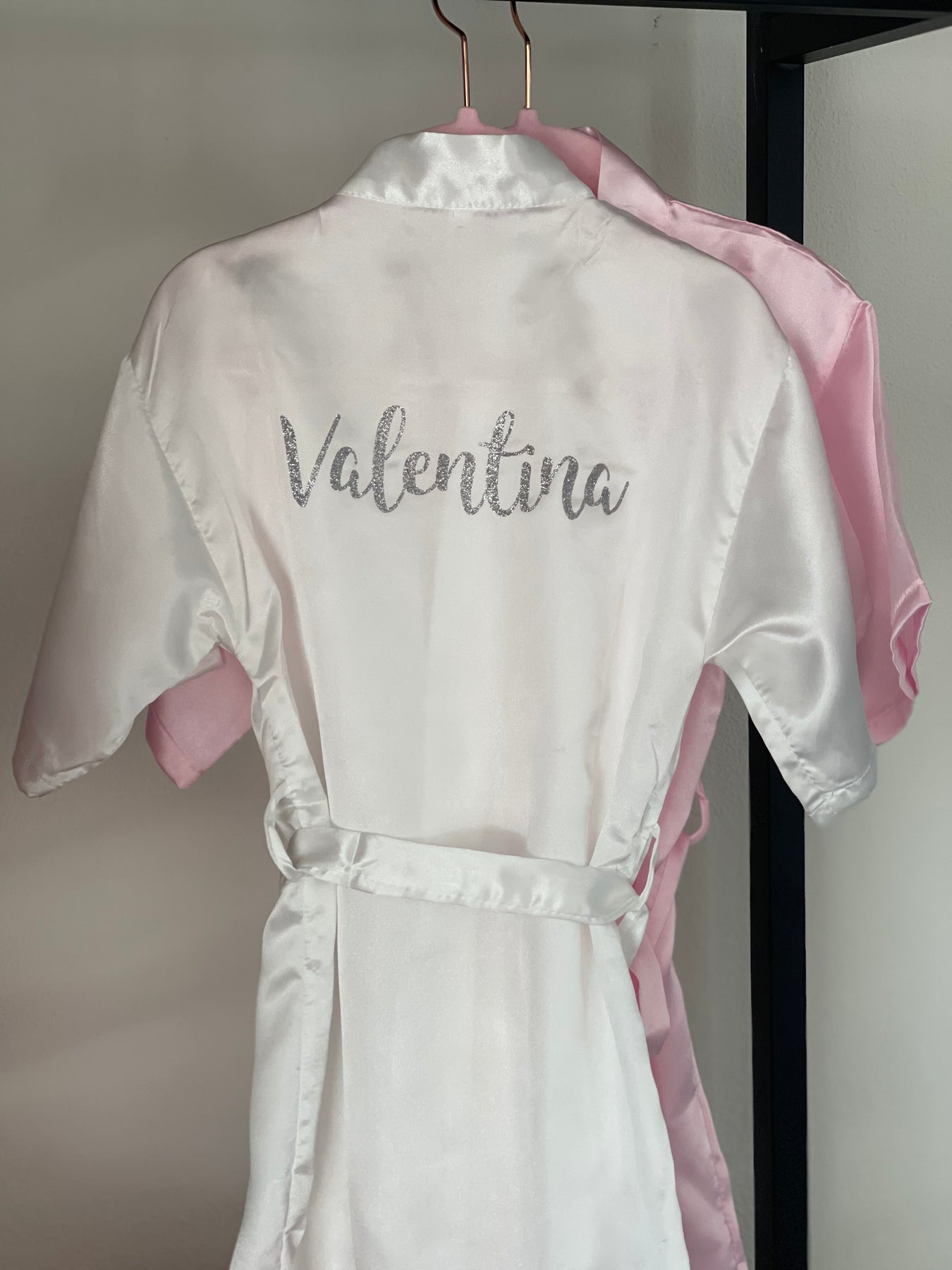 Classic Personalized Satin Robe – Marais Sky