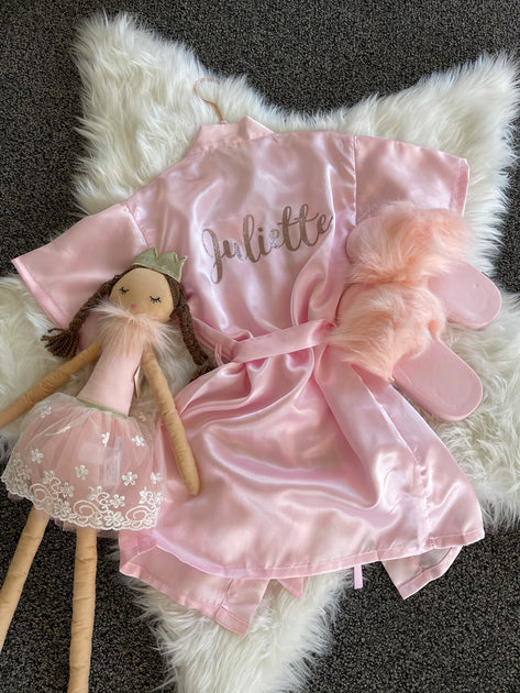 Classic Personalized Satin Robe – Marais Sky